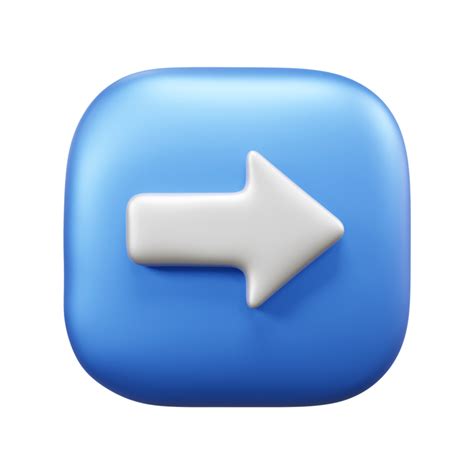 Right Arrow 3d Icon Illustration Or Right Direction Arrow Icon Illustration 32851430 Png