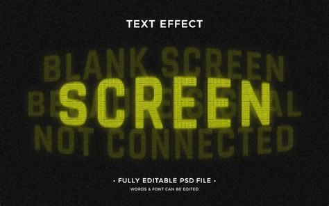 Premium Psd Screen Text Effect