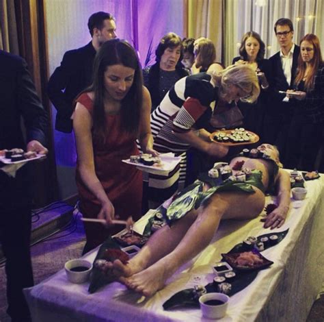 Nyotaimori Is The Japanese Practice Of Serving Sushi From The Naked Body Of A Woman Rpics