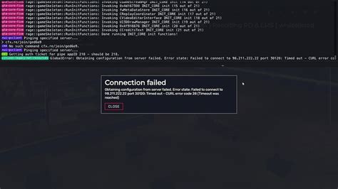 Connection Failed Curl Error Code 28 Server Discussion Cfxre Community