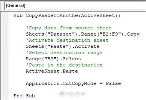 Macro To Copy And Paste From One Worksheet To Another 15 Methods