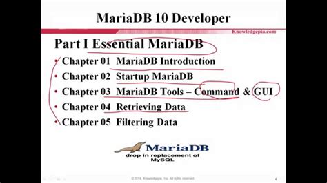 Mariadb 10 Developer Course Introduction Youtube