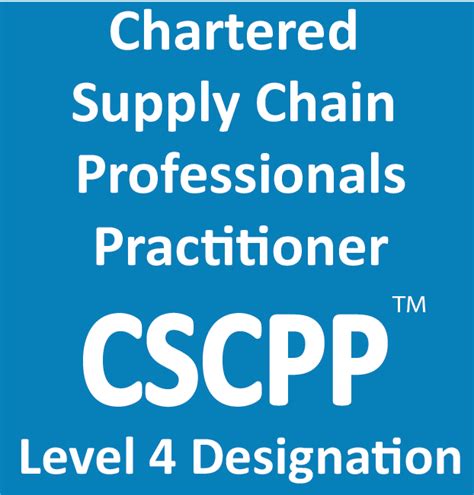 Chartered Supply Chain Professional Practitioner Cscpp Level 4 Designation Bihrm Bihrm Supply