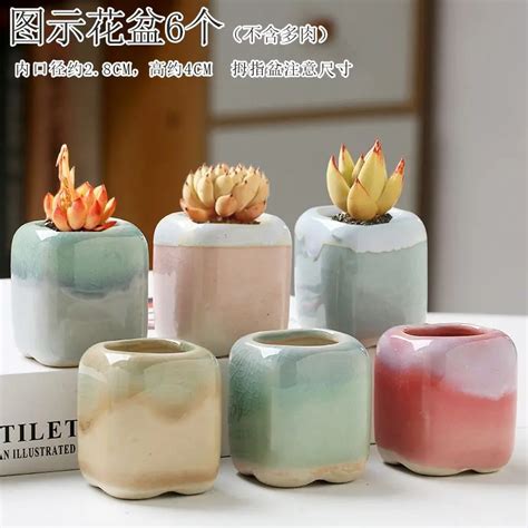 Мини керамический цветочный горшок Aliexpress