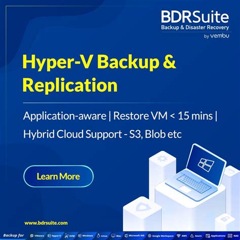 Vembu Technologies On Linkedin Bdrsuite Hyperv Dataprotection