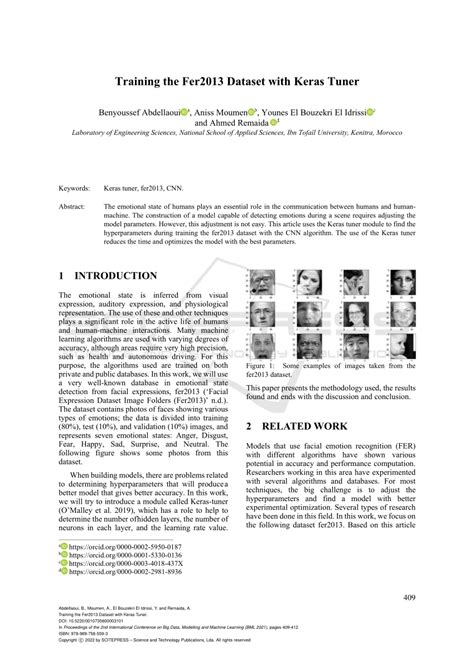 Pdf Training The Fer2013 Dataset With Keras Tuner