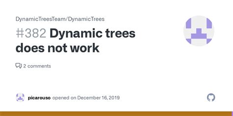 Dynamic Trees Does Not Work · Issue 382 · Dynamictreesteamdynamictrees · Github