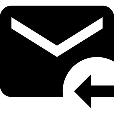 Email Arrow Left Icon Svg Png Free Download