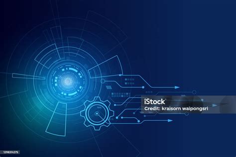 미래 기술 추상적 템플릿 혁신적인 가상 사용자 인터페이스 Hud 화살표 속도 배경 벡터 0명에 대한 스톡 벡터 아트 및 기타