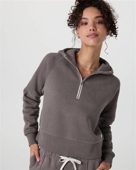 Vuori Restore Half Zip Hoodie Womens Miyar Adventures
