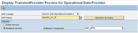 Reporting On Operational Data Providers Odp Sap Community