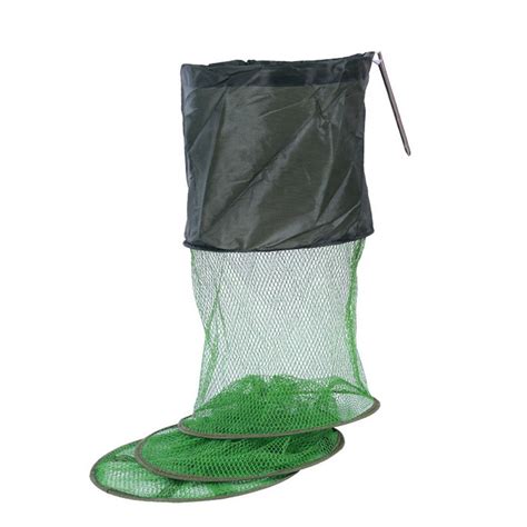 Badu Bg Кръгла мрежеста клетка за раци и скариди сгъваема мрежа за