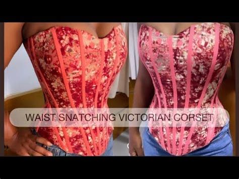 HOW TO DRAFT A WAIST SNATCHED VICTORIAN CORSET Victorian Corset Corset Pattern Dress Sewing
