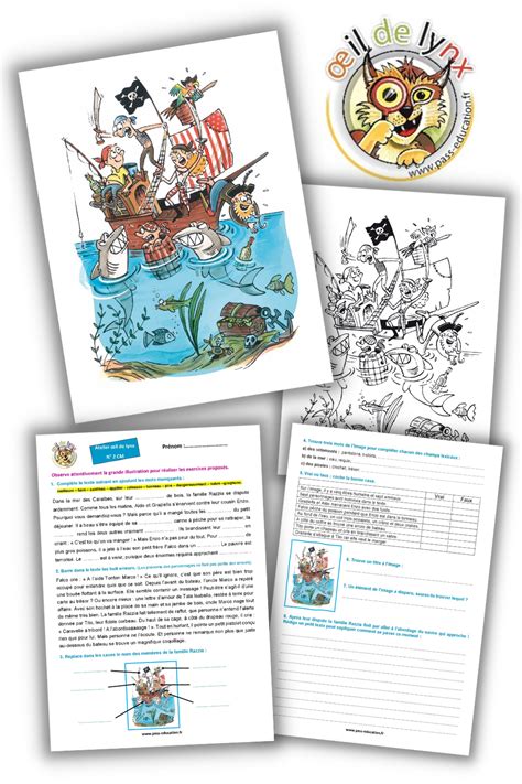 Atelier Oeil De Lynx Cm1 Cm2 Les Pirates Famille Razzia En 2024