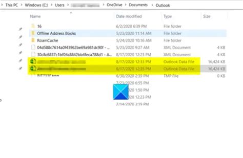 Remove Outlook Pst Data File From OneDrive In Windows