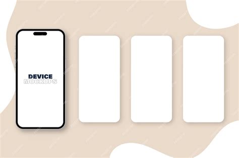 Premium Vector Mobile Ui Ux Mockup Application Interface Smartphone Mock Up Template 3d Banner
