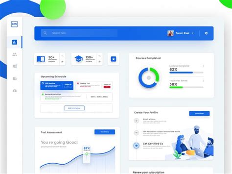 Dashboard Ui Elearning Concept By Aman Singh Dashboard Ui