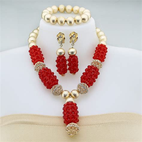 New Crsystal Bridal Jewelry Set In African Wedding Necklace Set In
