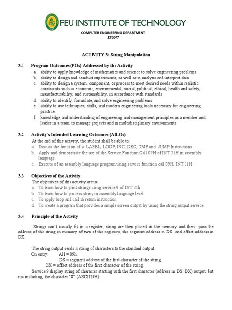 It0047 Activity 3 String Manipulation Ver1 Pdf Engineering