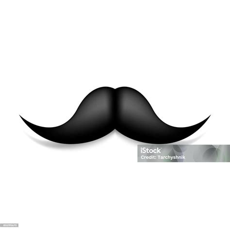 콧수염 흰색 절연입니다 검은 벡터 빈티지 콧수염입니다 얼굴 머리입니다 가 게 이발소 레트로 컬렉션입니다 Hipster 수염 개체 그룹에 대한 스톡 벡터 아트 및 기타 이미지