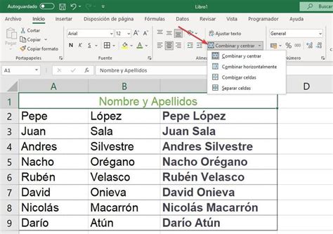 Así Es Como Tienes Que Combinar Celdas En Excel Sin Perder Los Datos