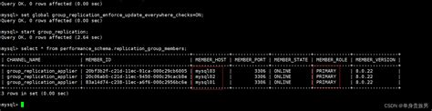 mysql 架构 mgr 部署 02 多主模式 mgr 多主 csdn博客