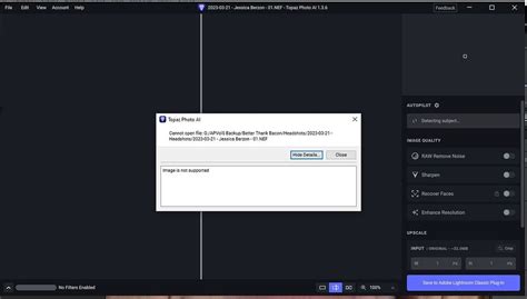 Image Not Supported Bugs And Issues Topaz Community