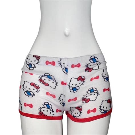 Hello Kitty Booty Shorts Early 2000s So Depop