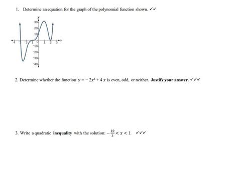 Solved Determine An Equation For The Graph Of The Chegg