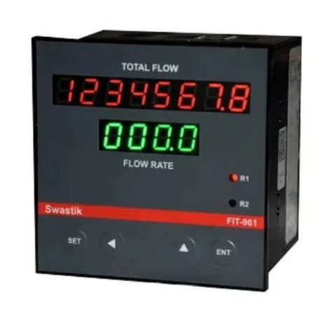 Plastic Body Swastik Fit 961 Flow Rate Indicator Cum Totalizer Size