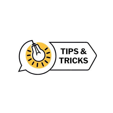 Premium Vector Tips And Tricks With Lightbulb Icon Vector