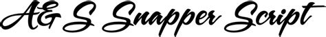 Aands Snapper Script Font