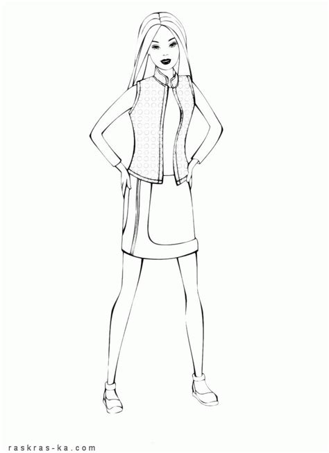 Напечатать раскраски Барби