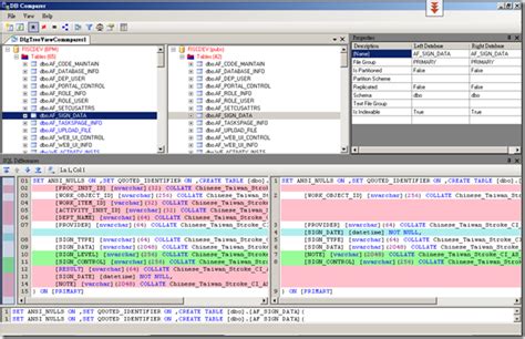 比對sql Server 資料庫schema