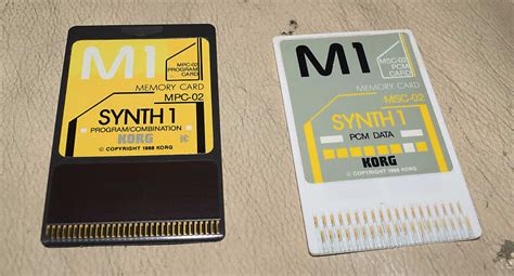 Korg M1 Synth 1 Memory Card Mpc 02 And Msc 02 Reverb