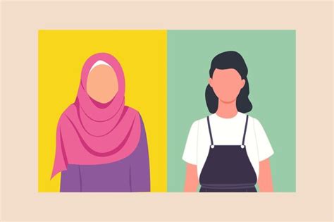 콜라주 개념의 인종적 다양성 다양성 컬러 평면 그래픽 벡터 일러스트 절연 프리미엄 벡터