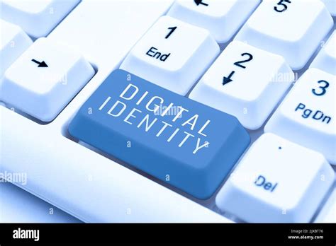 Text Caption Presenting Digital Identityinformation On Entity Used By Computer To Represent