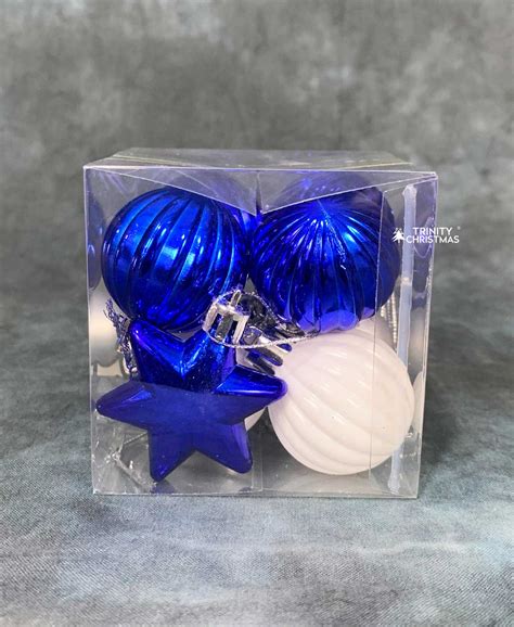 Add Elegance to Christmas: 10pcs Frosty Frolic Assorted Set - blue
