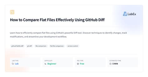 How To Compare Flat Files Effectively Using Github Diff Labex