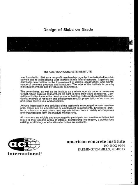 Aci Design Of Slab On Grade Pdf