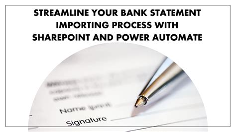Automatic Importing Bank Statement From Sharepoint Folder And Combining With Power Automate For