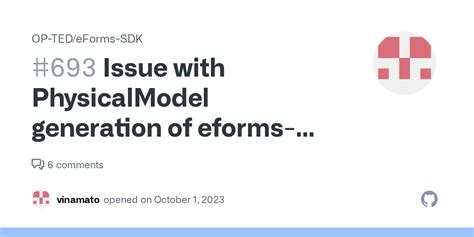 Issue With Physicalmodel Generation Of Eforms Core Java Library · Issue