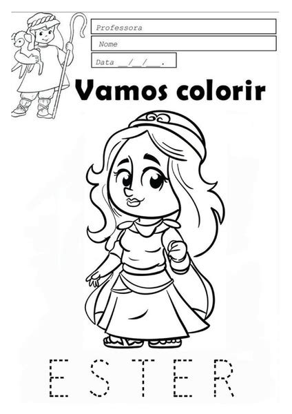 Turmadoreino Para Colorir Ester