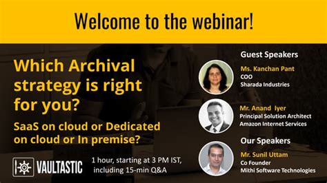 Webinar Which Email Archiving Strategy Is Right For Your Business Ppt
