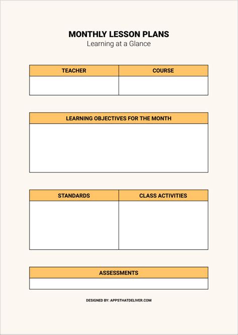 Lesson Plan Template Google Docs FREE