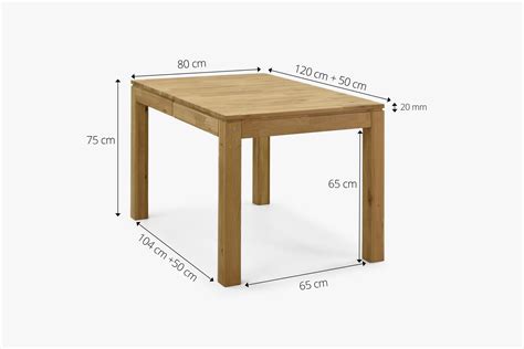 Masivní rozkládací stůl 120 x 80 cm, + 50 cm
