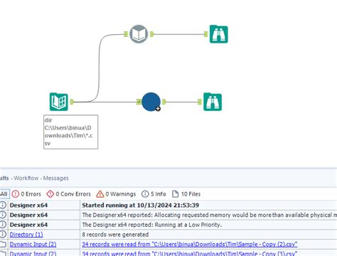 Solved How To Combine Multiple Csv Files Into One File Alteryx
