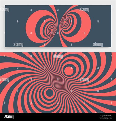 Abstract Background Made Of Distorted Lines Pattern With Optical Illusion Psychedelic Stripes