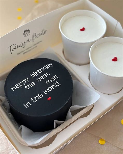 Сдержанный для мужчины 🖤 Набор «бенто Cake To Go Секрет чтобы надпись на черном торте не ж