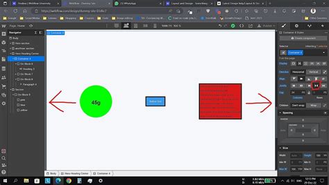 Why Space Between Option Of Flexbox Inside A Default Container Is Not